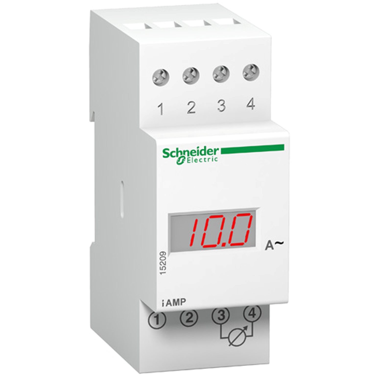 Schneider Electric Modulares Digitalamperemeter AMP, 230V, 5-5000A 15209